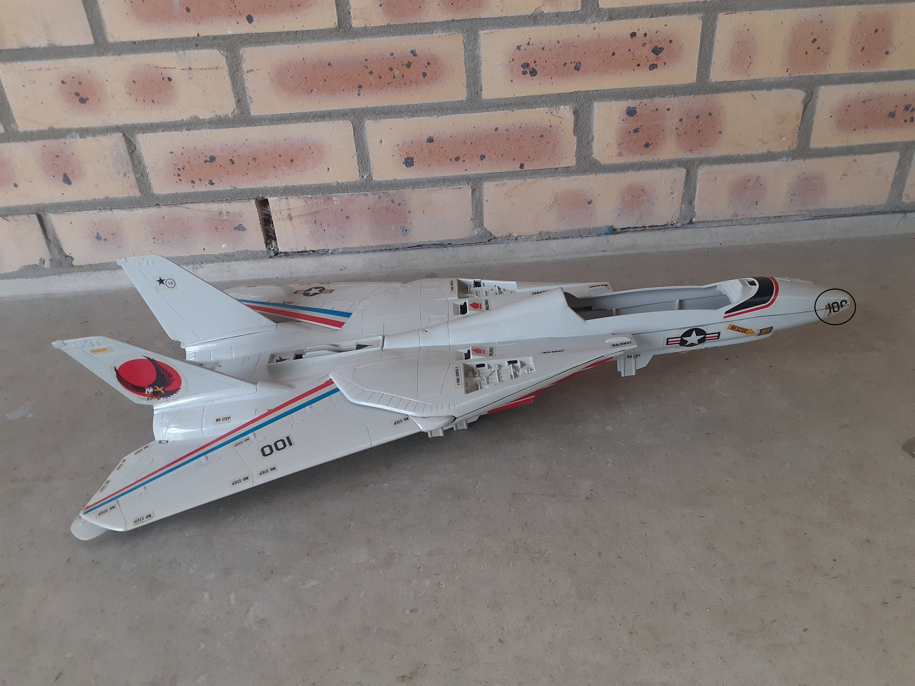 Gi Joe Skystriker Sky Striker Airplane 1983 Body Parts Vintage K2.2.A ...