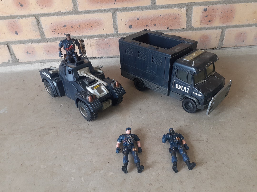 Chap Mei Police Swat Truck Vehicle Tank Figures Vintage - Etsy