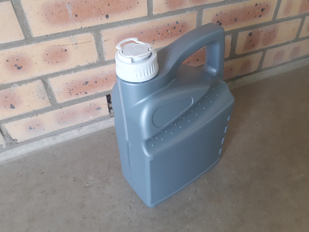Gray Jerry Can and White Cap With Spout 3.5 Liters New - Etsy