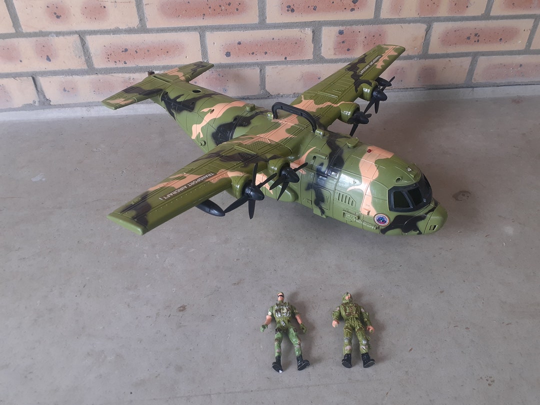 Military Combat Air Force Figures Airplane C 130 Camo 90234 - Etsy