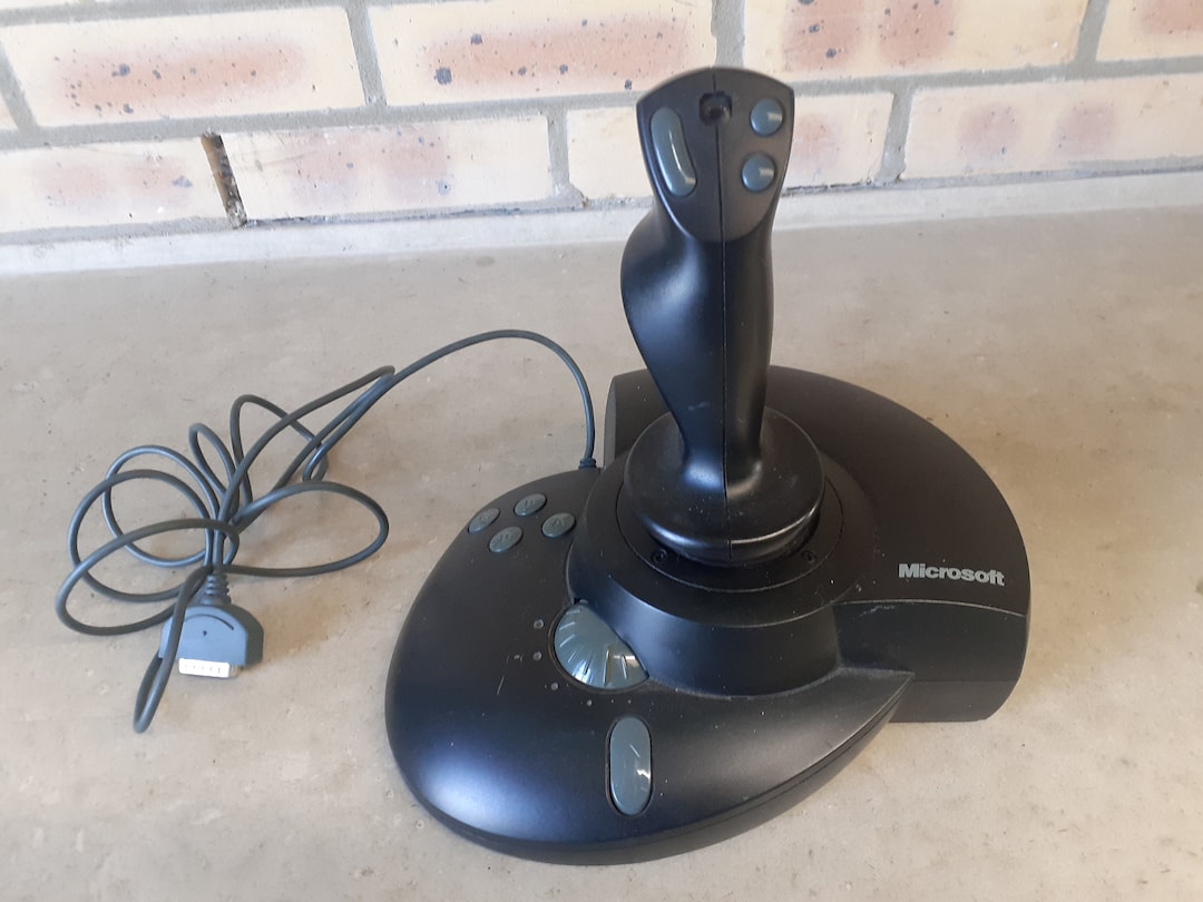 Microsoft Sidewinder Force Pro Joystick Controller VTG Video Games ...
