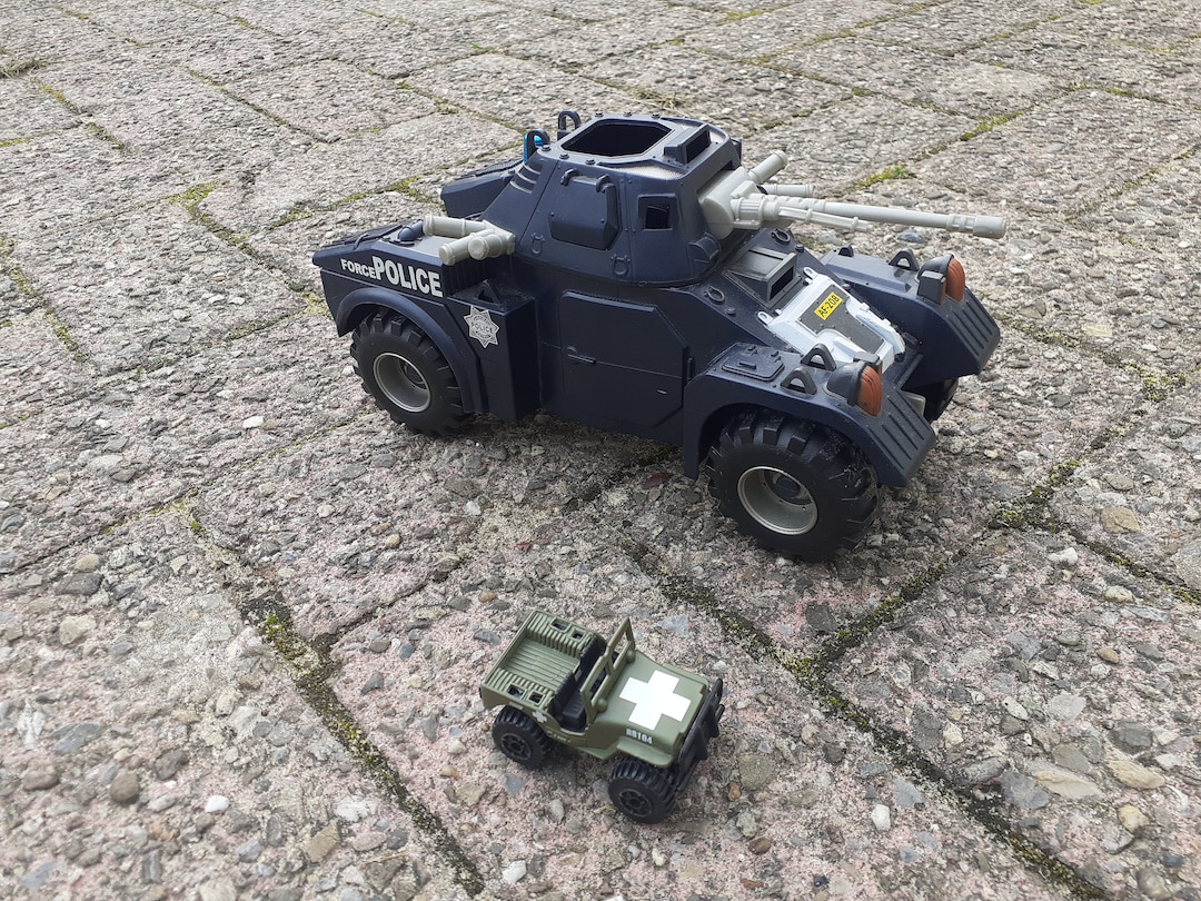 Chap Mei Police Swat Vehicle Tank Figure Vintage Matchbox Jeep - Etsy