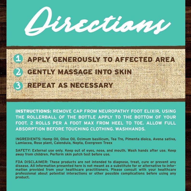 Natural Neuropathy Foot Pain Relief Roll-on: Topical Essential Oil - Etsy