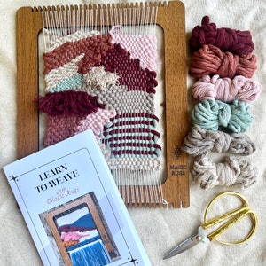 Weaving Loom Kit for Beginners: DIY Craft With Tools & Instruction Book ...