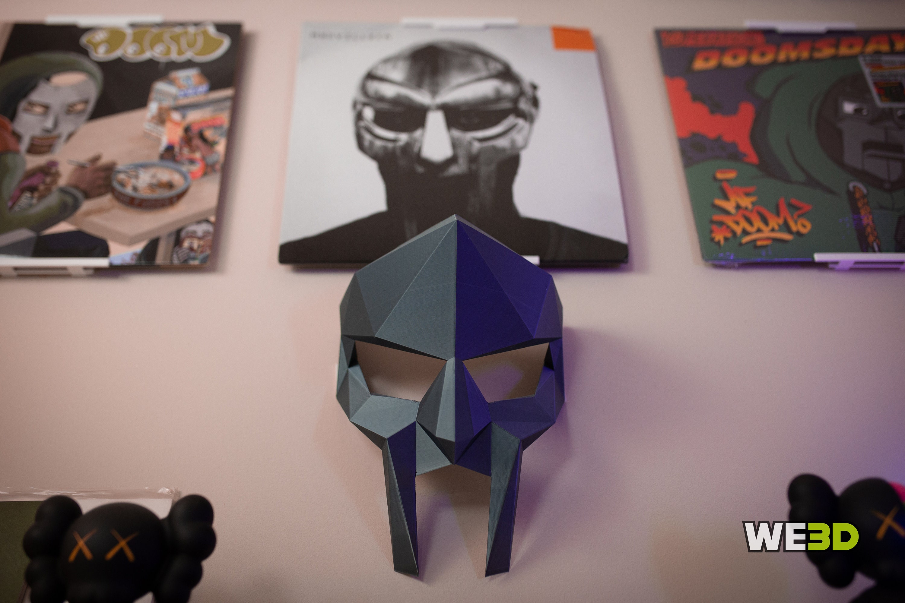 MF DOOM Low Poly Mask, 3D Printed Fan Art, Paintable Cosplay Mask - Etsy