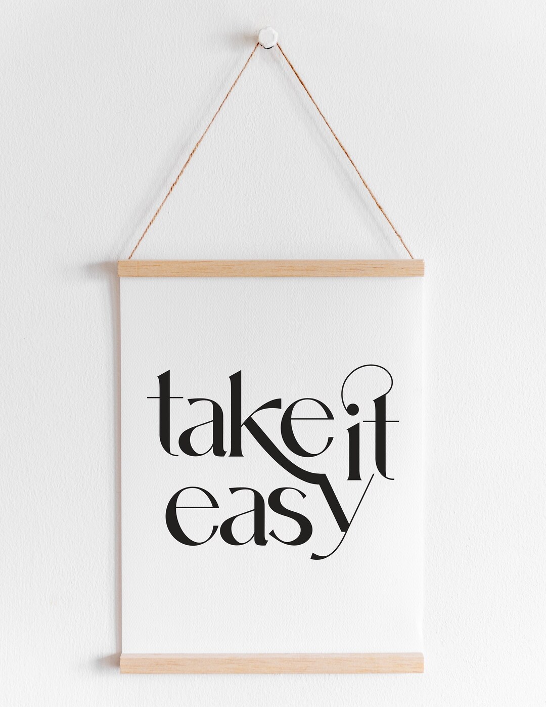 Take It Easy, Poster, Digital Print, Digital Download, Typography ...
