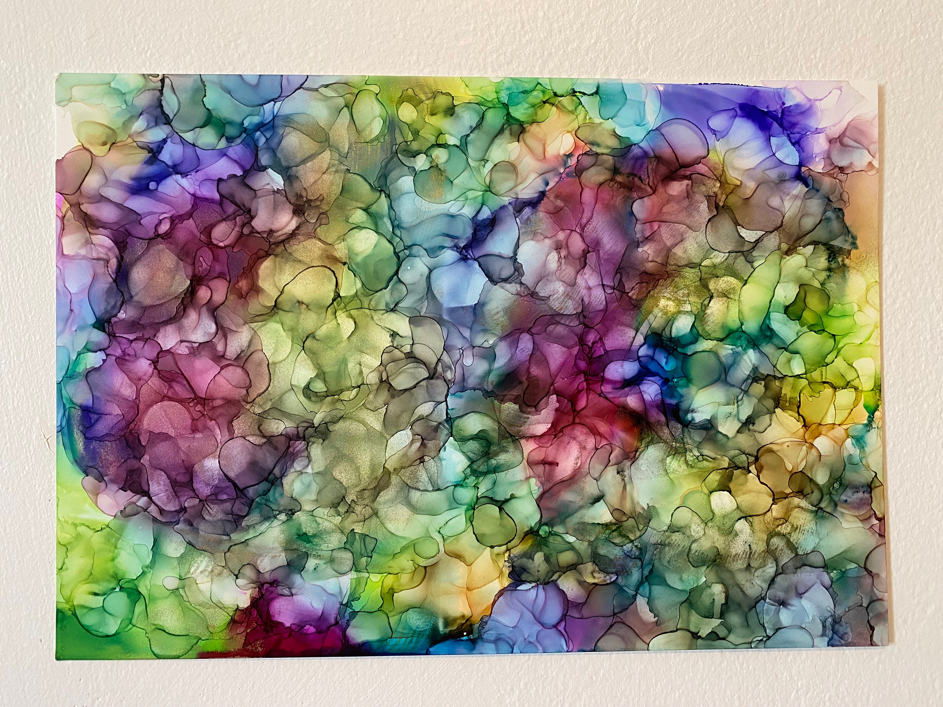 Original Alcohol Ink Painting 10x7.rare to Find,one of a Kind,wall ...
