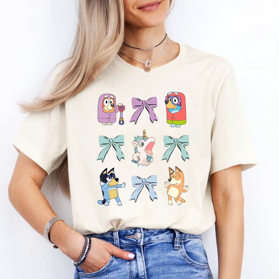 Bluey Shirt, Bluey Mom Shirt, Coquette Shirt, Coquette Bow Shirt, Rita ...