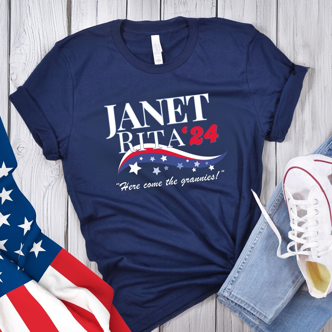 Bluey Election Shirt, Janet and Rita for President 2024, President 2024 ...
