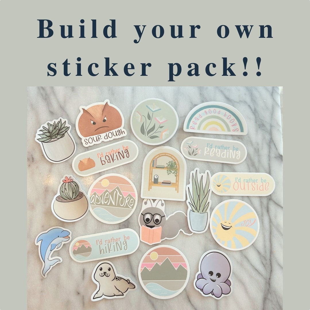 Build You Own Sticker Pack! Choose From Any Stickers in the Shop. - Etsy