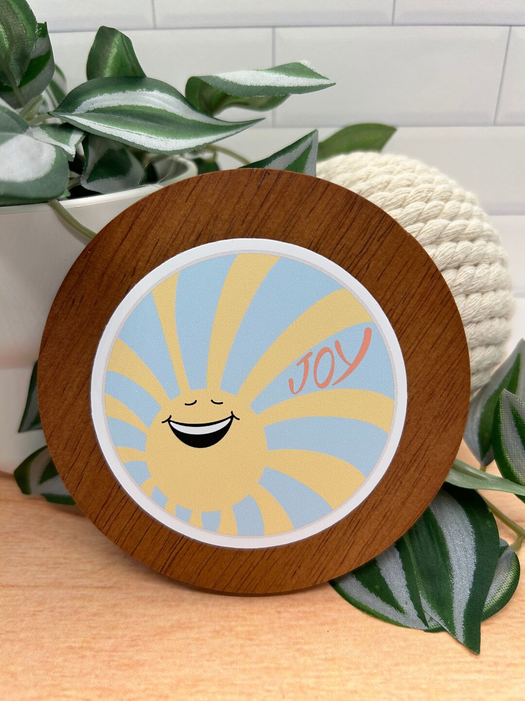 Joy Sun Happy Sticker! Waterproof Matte Sticker, Perfect for Water ...
