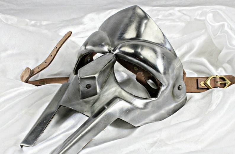 MF Doom Rapper Madvillain Gladiator Mask Face Mask Steel Roman ...