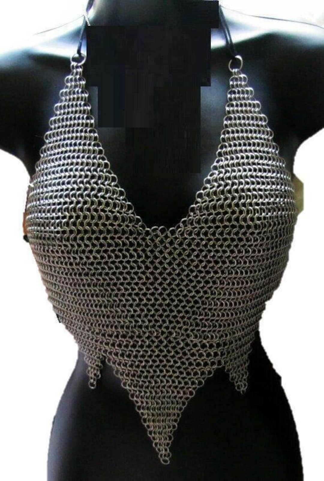 Aluminum Chainmail Bra Reecho Drama Quean Worn Viking Top Birthday Gift ...