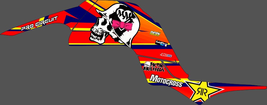 YAMAHA RAPTOR 660 660R Full Graphics Decals Stickers Kit Atv - Etsy