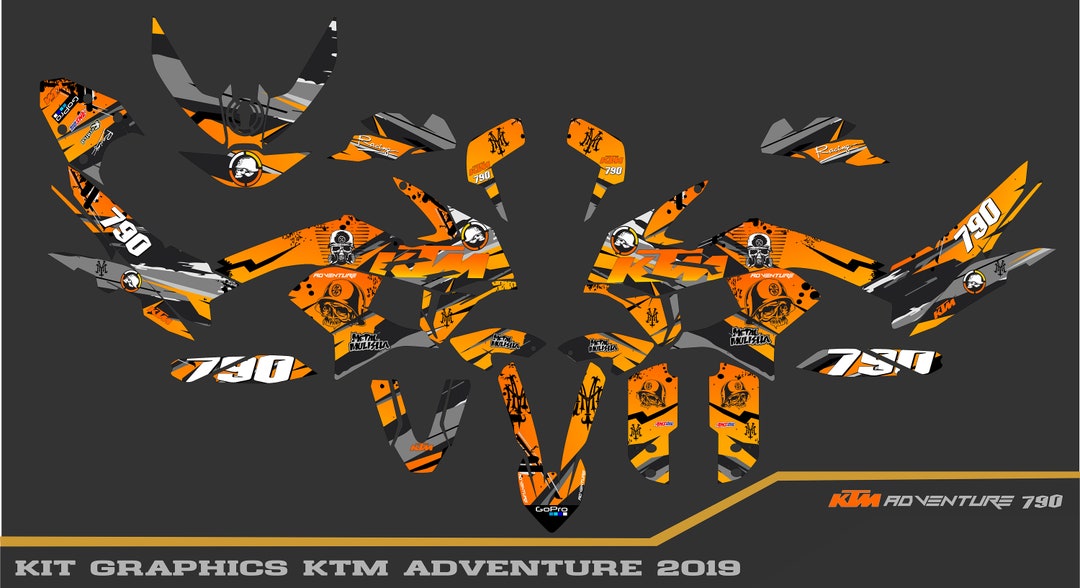 Ktm790 Full Graphics Kit 2019 Adventure Decals Stickers Motocross - Etsy