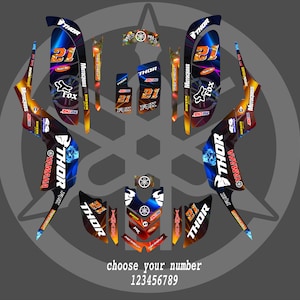 YAMAHA RAPTOR 660 660R Full Graphics Decals Stickers Kit Atv - Etsy