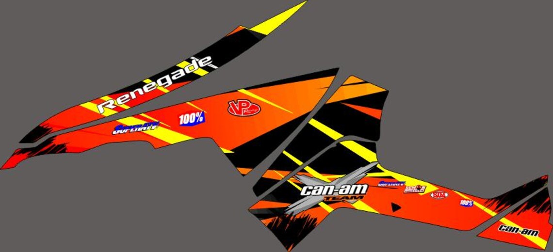 CAN-AM Renegade 500 800r 800x 1000 Graphics Kit Vinyl Renegade Stickers ...