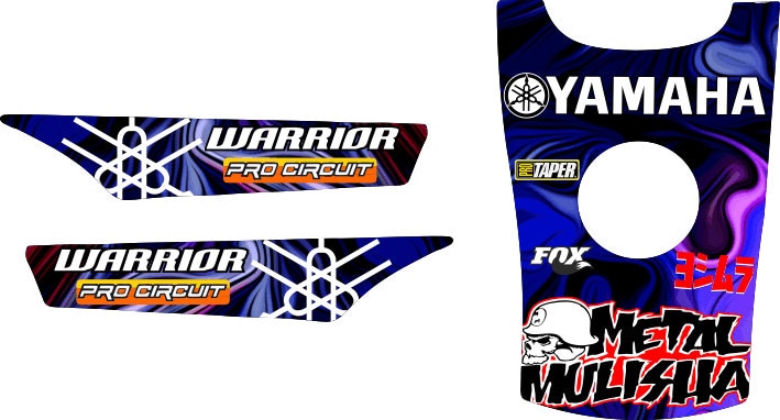 Yamaha Warrior 350 Full Graphics Kit Stickers Decals Atv - Etsy