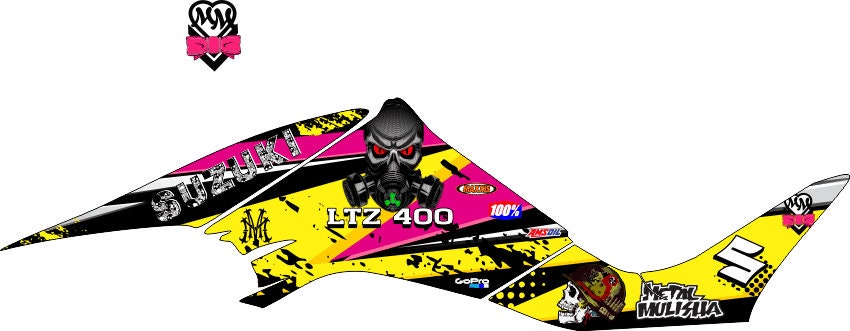 Suzuki LTZ 400 2003-2008 Graphics Kit Decals Stikers Ltz 400 Atv - Etsy