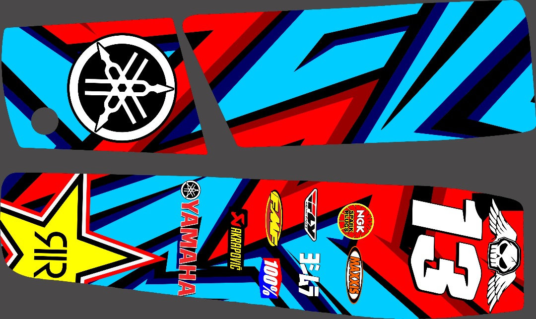 Yamaha Banshee 350 Full Graphics Kit Stickers Decals Atv - Etsy