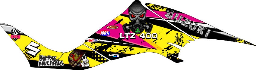 Suzuki LTZ 400 2003-2008 Graphics Kit Decals Stikers Ltz 400 Atv - Etsy