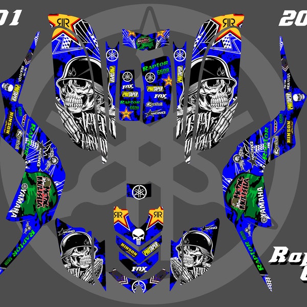 Yamaha Raptor 660 Stickers - Etsy