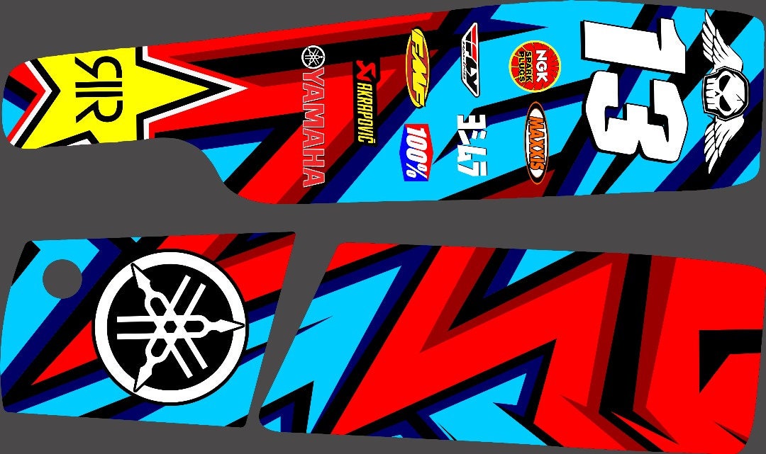 Yamaha Banshee 350 Full Graphics Kit Stickers Decals Atv - Etsy