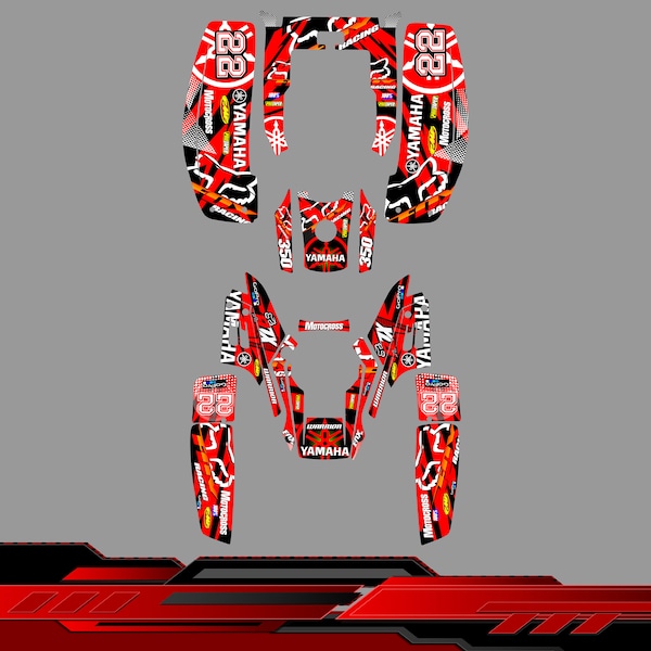 Yamaha Warrior 350 Decals - Etsy