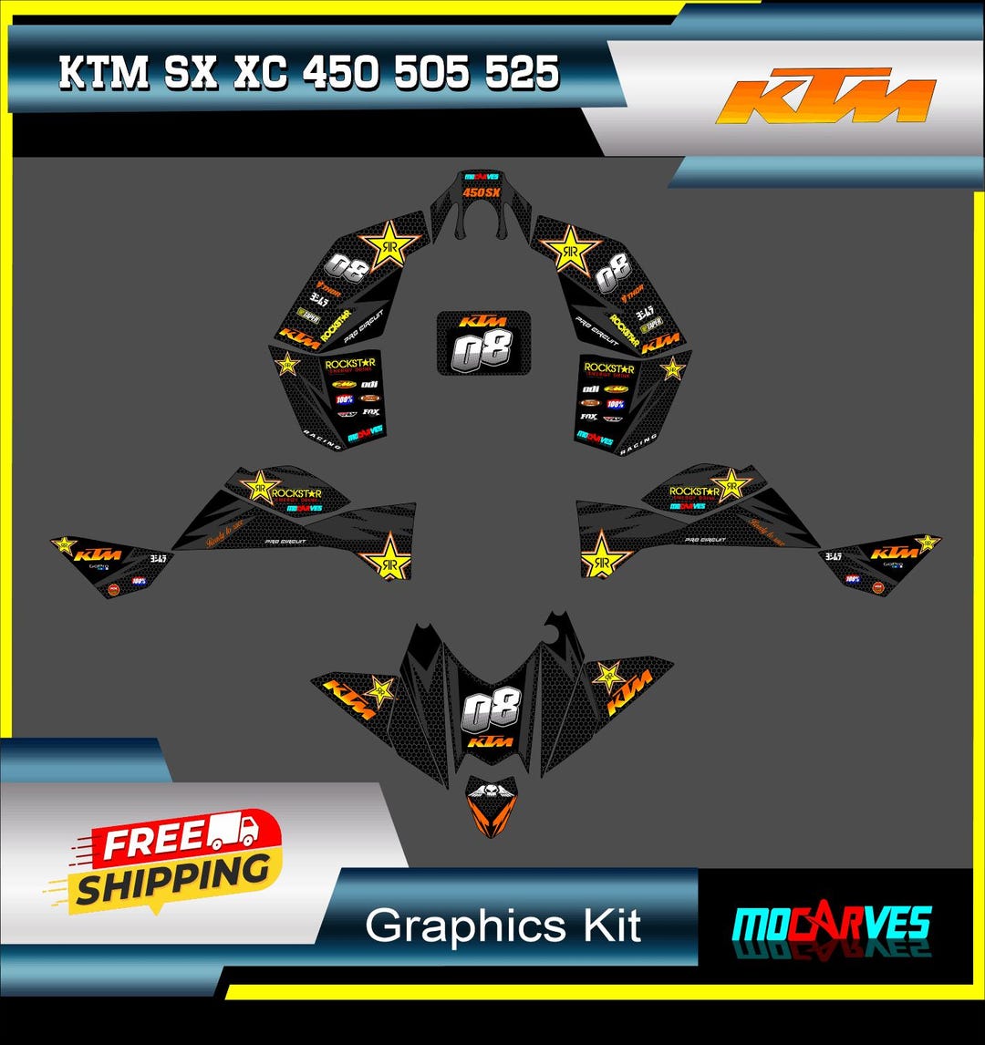 Ktm Sx Cx 450 505 525 ATV Quad Decals Stickers Deco - Etsy