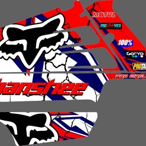Yamaha Banshee 350 Full Graphics Kit Stickers Decals Atv - Etsy