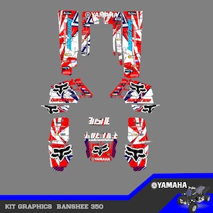 Yamaha Banshee 350 Full Graphics Kit Stickers Decals Atv - Etsy