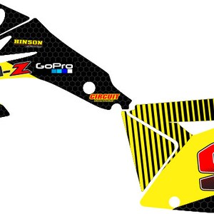 Suzuki Full Graphics RMZ 450 2017 Decals Stickers Kit Motocross - Etsy