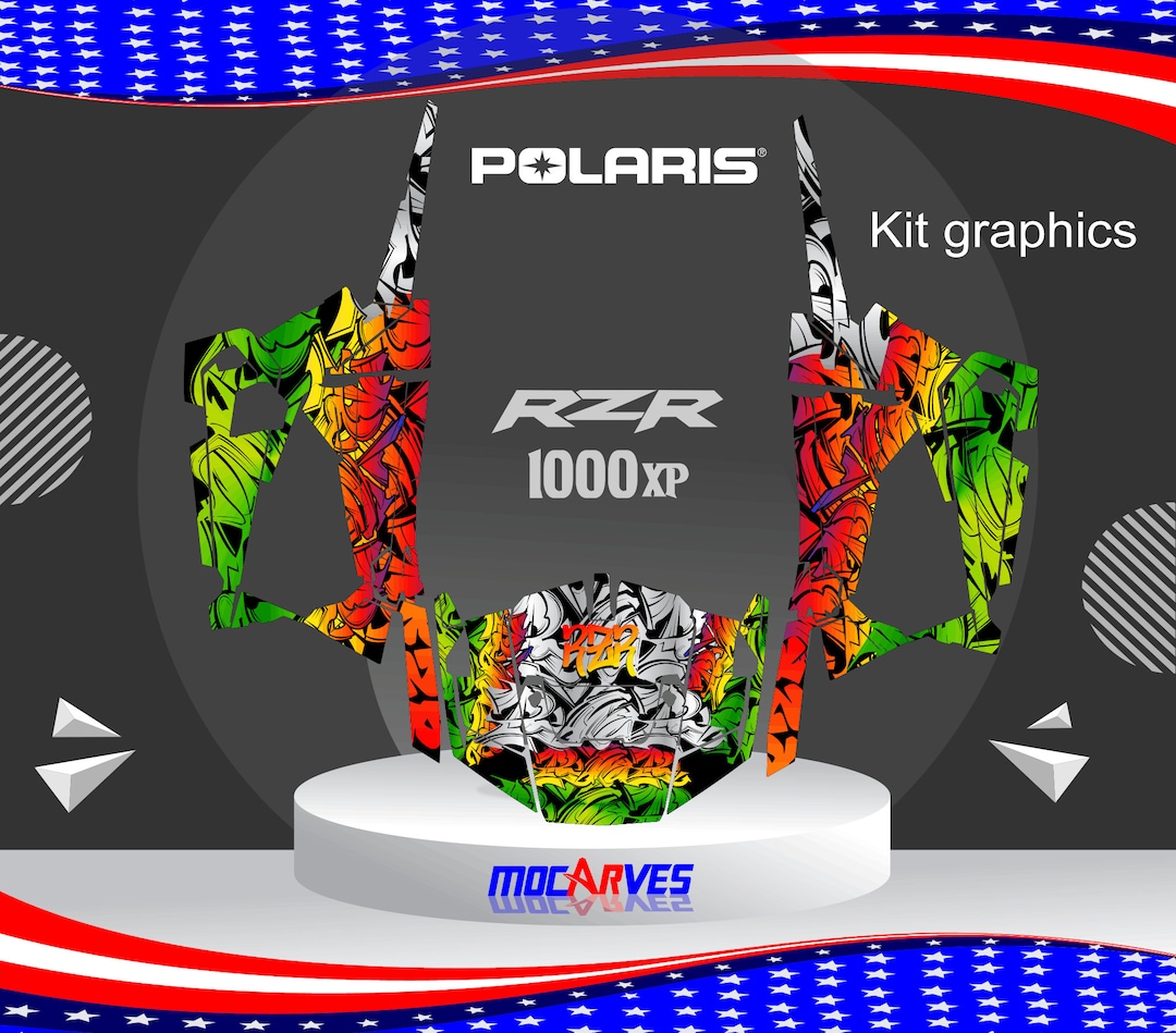 Polaris RZR 1000xp Graphics Kit 2015 2016 2017 Decals Stikers UTV - Etsy