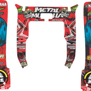 Yamaha Warrior 350 Full Graphics Kit Stickers Decals Atv - Etsy