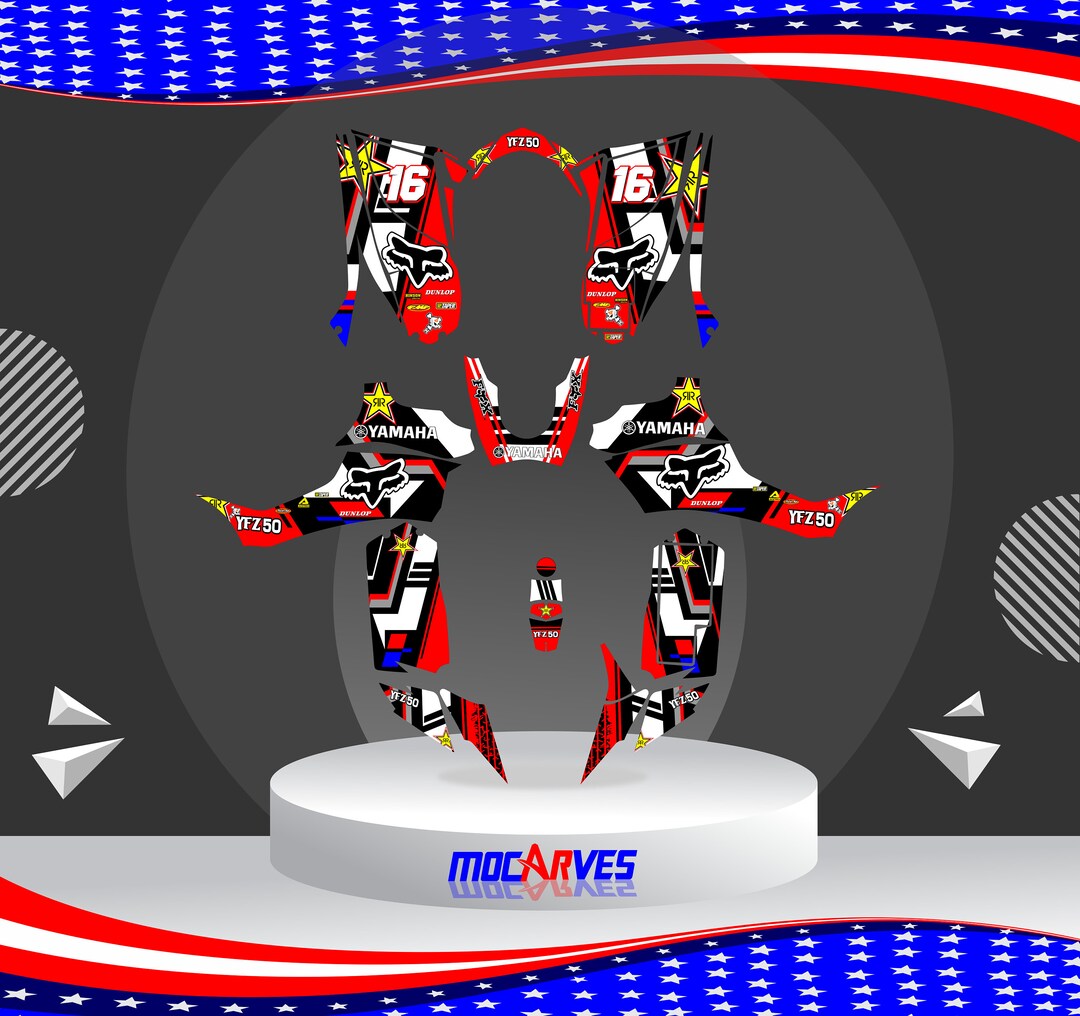 Graphic Kit for Yamaha YFZ 50 YFZ50 ALL YEARS Stickers Decal - Etsy