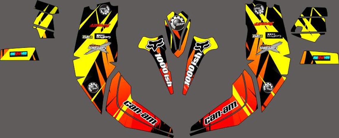 CAN-AM Renegade 500 800r 800x 1000 Graphics Kit Vinyl Renegade Stickers ...