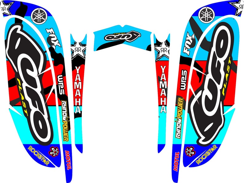 YAMAHA RAPTOR 660 660R Full Graphics Decals Stickers Kit Atv - Etsy