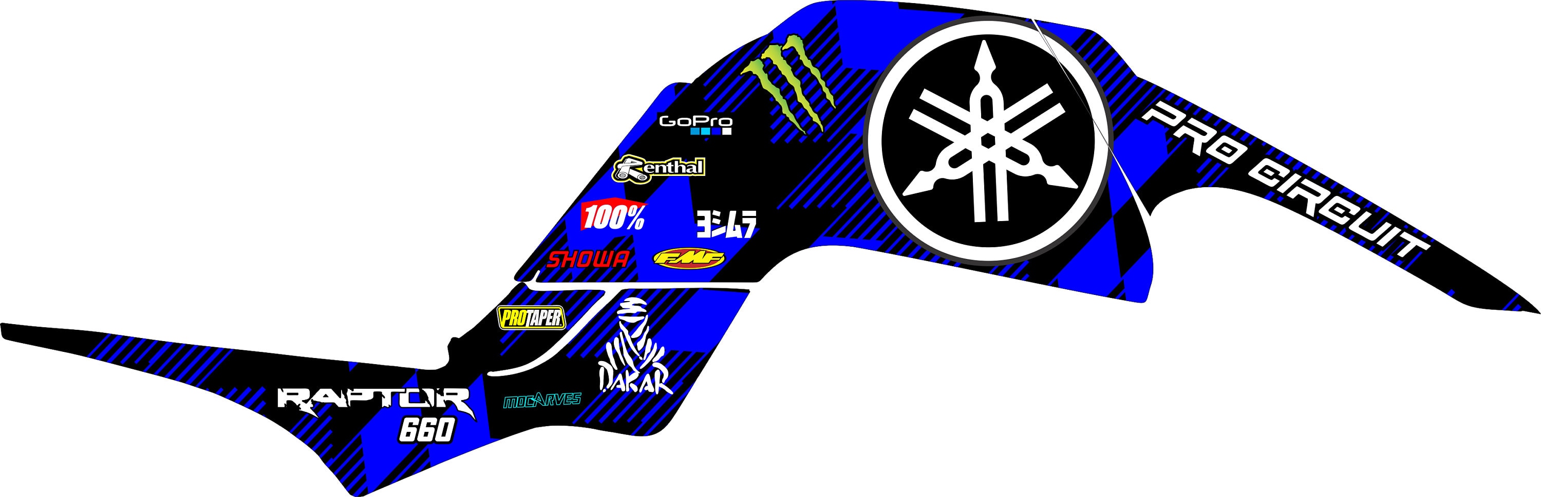YAMAHA RAPTOR 660 660R Full Graphics Decals Stickers Kit Atv - Etsy