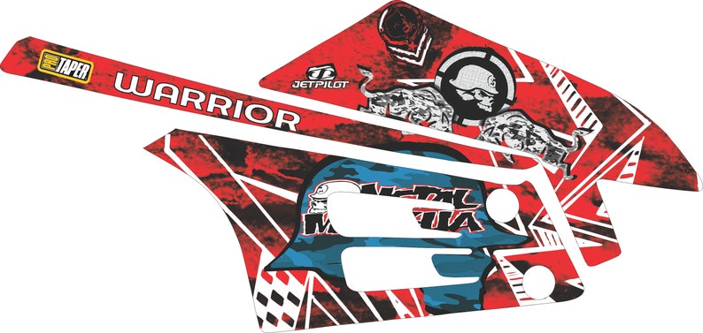Yamaha Warrior 350 Full Graphics Kit Stickers Decals Atv - Etsy
