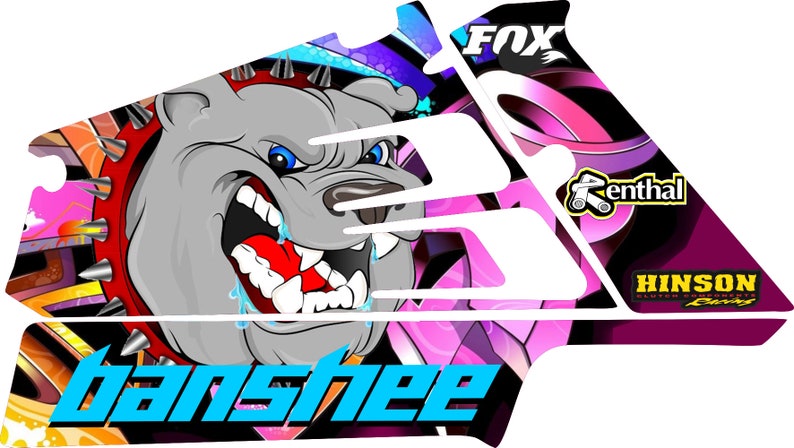 Yamaha Banshee 350 Full Graphics Kit Stickers Decals Atv - Etsy