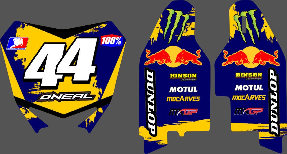 Suzuki Full Graphics RMZ 450 2017 Decals Stickers Kit Motocross - Etsy