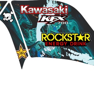 Kawasaki KFX 700 Full Graphics Kit Decals Stickers Atv Utv - Etsy