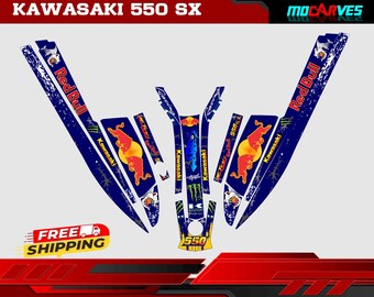 Jet Ski Graphics Kit Decal Decal Compatible With Kawasaki 550 Sx Boat ...