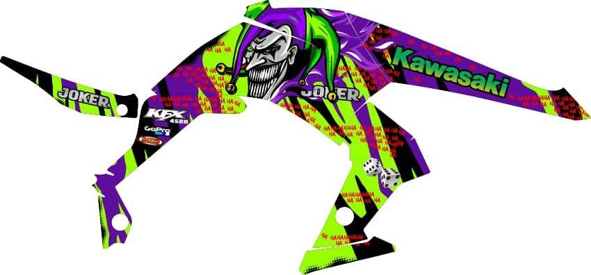 Kawasaki KFX 450/450R 2008/2014-graphics Full Kit-decal Set-atv ...