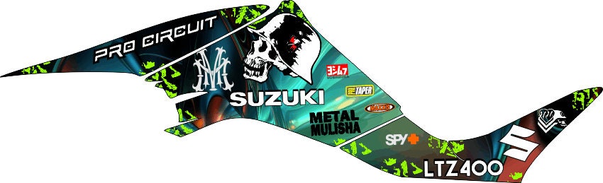Suzuki LTZ 400 2003-2008 Graphics Kit Decals Stikers Ltz 400 Atv - Etsy