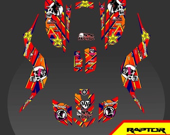 Yamaha Raptor 660 660R Full Graphics Decals Stickers Kit Atv - Etsy
