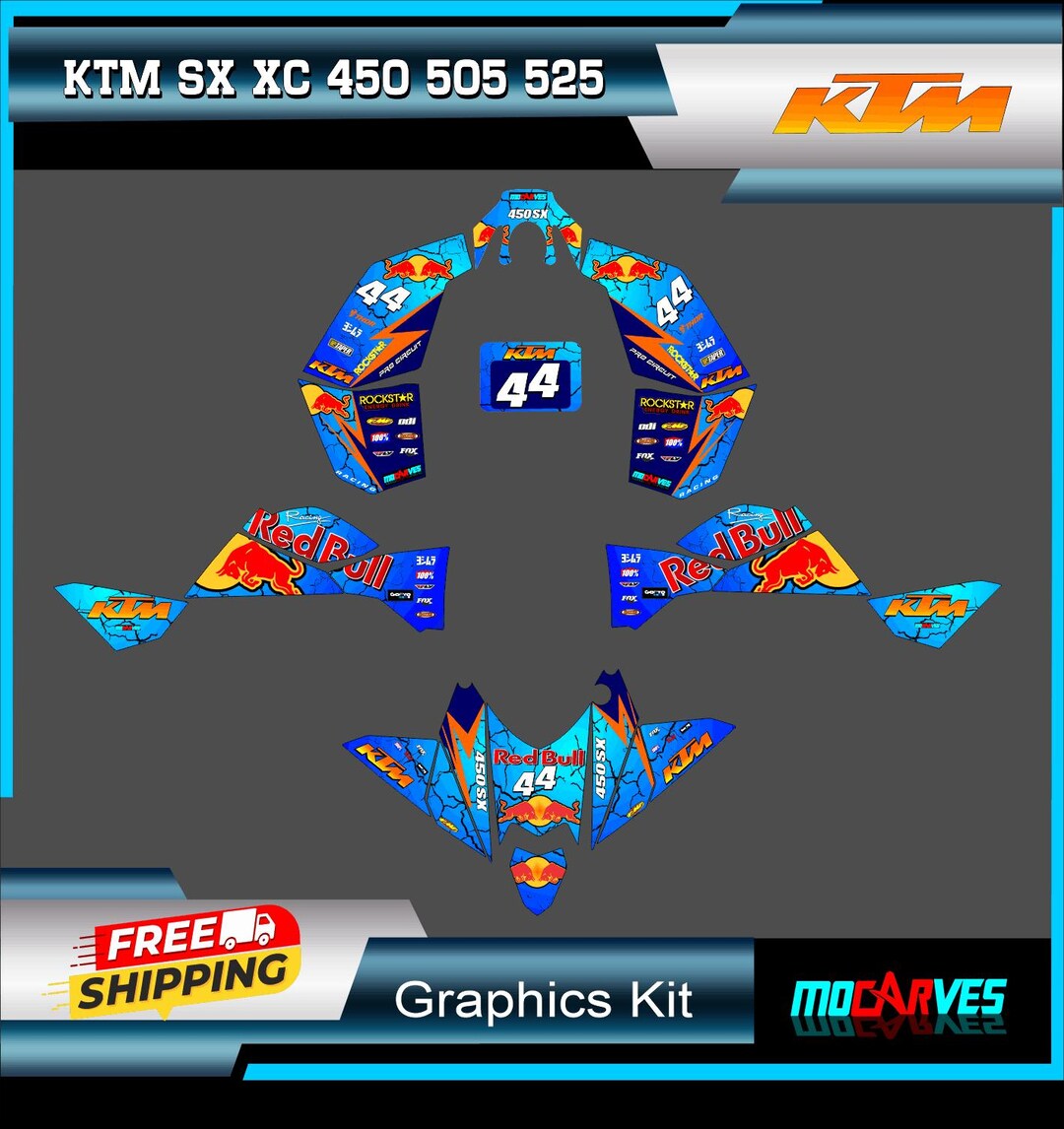 Ktm Sx Cx 450 505 525 ATV Quad Decals Stickers Deco - Etsy