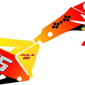 Suzuki Full Graphics RMZ 450 2017 Decals Stickers Kit Motocross - Etsy