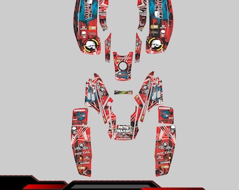 Yamaha Warrior 350 Full Graphics Kit Stickers Decals Atv - Etsy