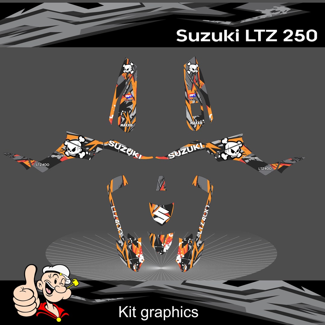 Suzuki Ltz 250 Full Graphics Kit Decals Stickers Atv Utv - Etsy